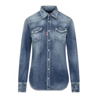 Dsquared2 Classic Western Shirt - - Blouses & Shirts - Damen - Blau - XS