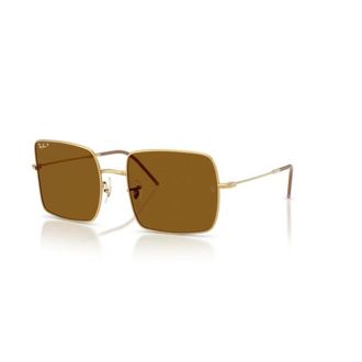 Ray-Ban Femme, Accessoires, Jaune, Taille: 54 MM Square Reverse Lunettes de soleil