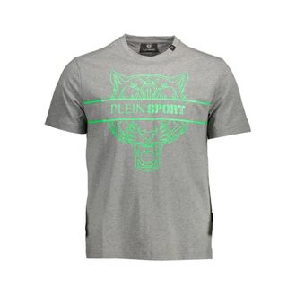 Plein Sport Kurz&auml;rmeliges T-Shirt - - Sport - Herren - Grau - XL