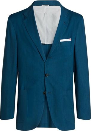 Kiton Homme, Vestes, Bleu, Taille: 4XL Veste Crois&eacute;e en Cachemire