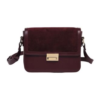 Baldinini Wildleder und Leder Umh&auml;ngetasche - - Bags - Damen - Rot - ONE SIZE
