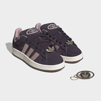 adidas Sneaker ADIDAS ORIGINALS CAMPUS 00S, Damen, Gr. 38,5, lila (aurora schwarz, vapour grau metallic, gold metallic), Leder, Schuhe Sneaker, Topseller