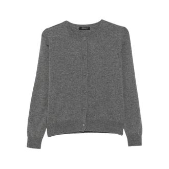 Aragona Kaschmir-Cardigan - - Knitwear - Damen - Grau - XS