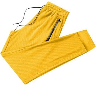 Generic Pantalon de jogging l&eacute;ger pour homme - Respirant - Pantalon de surv&ecirc;tement l&eacute;ger - Taille &eacute;lastique - Pantalon de sport - S&eacute;chage rapide - Pantalon de