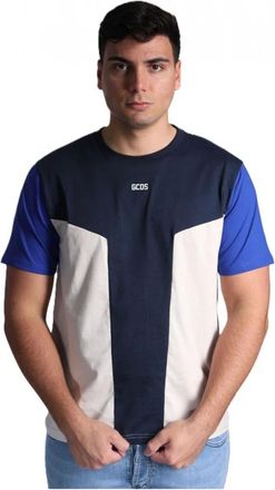 GCDS Gcds, Homme, Tops, Bleu, Taille: S T-Chemises