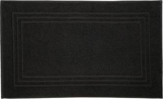 Kleine Wolke Frottier-Vorleger Lodge 3009926207, Ma&szlig;e 50 x 80 cm, Schwarz, 100% Baumwolle