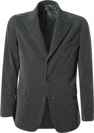 Reveres 1949 Reveres 1949, Homme, Vestes, Noir, Taille: XL Veste &agrave; Paillettes Crois&eacute;e