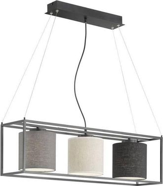 Fischer & Honsel Pendelleuchte Fischer-Honsel Gilli 60809 H&auml;ngelampe E27 Sandschwarz
