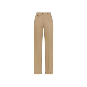 Seventy Lange gerade Hose mit Schnalle - - Trousers - Damen - Beige - XS