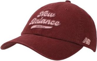 New Balance Unisexe 6 Panel Femme Athletics Legacy Hat en Rouge, Coton, Taille OSZ