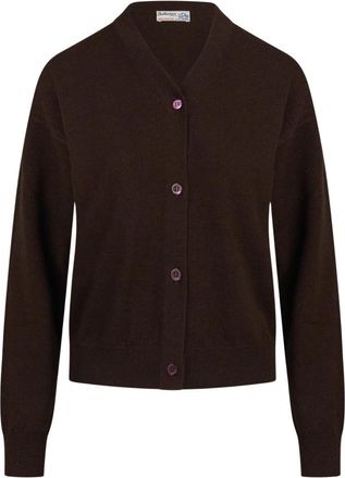 Ballantyne Diamond Cardigan - - Knitwear - Damen - Braun - XS