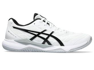 Asics Herren Gel-Tactic 12 Volleyballschuhe, Gr&ouml;&szlig;e 45, Wei&szlig;/Schwarz