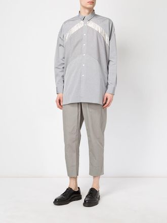 Kiminori Morishita cropped trousers - Gris