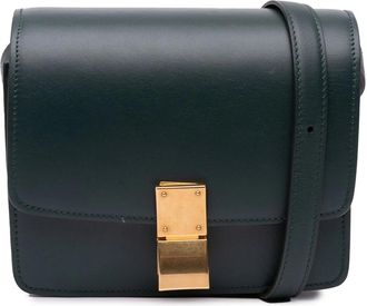 Celine Hobo Bags - Small Calfskin Classic Box - Gr. unisize - in Gr&uuml;n - f&uuml;r Damen