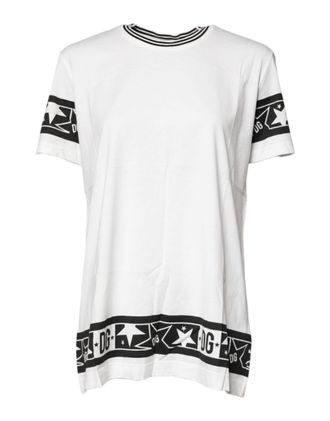 Dolce & Gabbana Womens White dgmillennials Cotton Crewneck T-Shirt