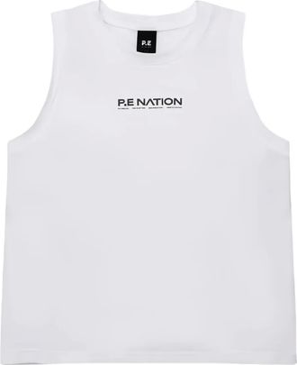 P.E Nation Shuffle Tanktop mit Logo - Weiß