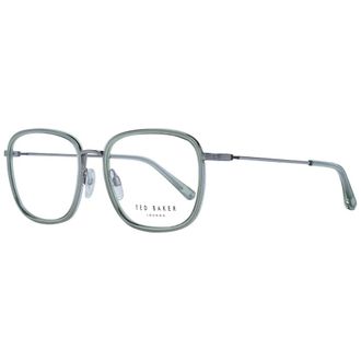 Ted Baker unisex, Accessoires, Vert, Taille: ONE Size Montures Optiques en Métal Vert Style Carré