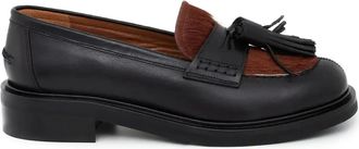 ATP Atelier mocassins Albaredo à pampilles - Noir