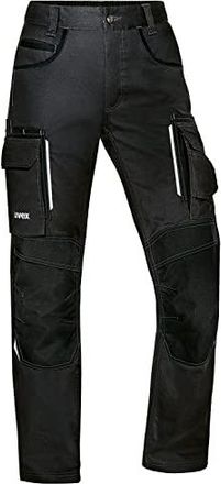 Uvex Tune-up Pantalon de travail long pour femme - Pantalon cargo long avec poches genoux, Noir, 46