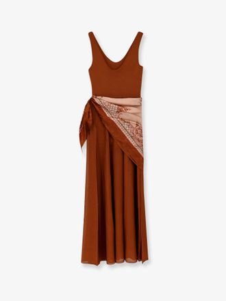 Zimmermann Womens Long Dress Aster Viscose Blend Orange