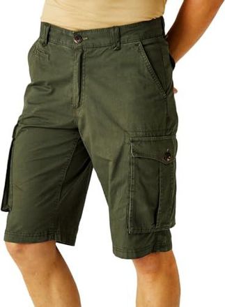 Regatta Homme Shorebay Vintage Look Cargo Short, Dark Khaki, 33W EU