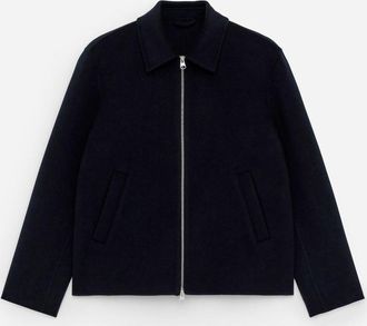 Arket Doubleface-Jacke Aus Wollmischung -Blau