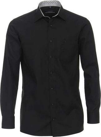 Casamoda Lang&auml;rmliges Freizeithemd - - Shirts - Herren - Schwarzk - 2XL