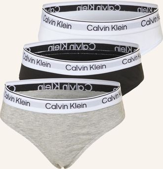 Calvin Klein 3er-Pack Slips Icon Cotton Stretch schwarz