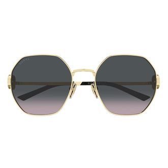 Gucci Ovale Sonnenbrille - - Accessories - Damen - Gelb - 58 MM