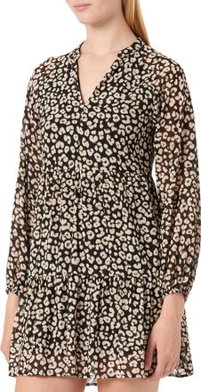 Object Female Kleid in Knielänge Langärmelig, Black 3, 38, 23035512