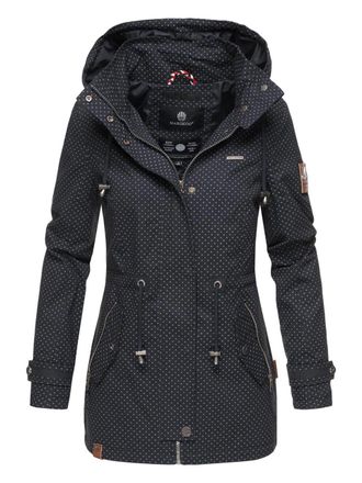 Marikoo leichte Damen Übergangsjacke mit abnehmbarer Kapuze