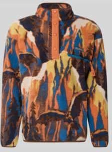 Columbia Fleecepullover mit Label-Patch Modell HELVETIA
