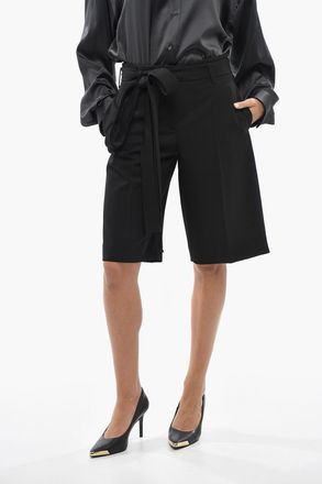 Valentino Shorts aus reiner Schurwolle mit G&uuml;rtel Valentino