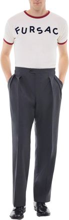 Fursac Pantalon double pinces en toile de laine - Taille 36 - Homme