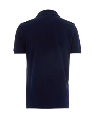 Lacoste Womens Polo Shirt Piqu&eacute; Navy Blue Cotton Tops