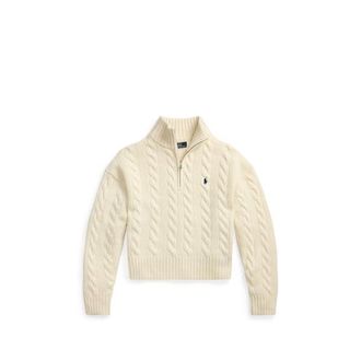 Polo Ralph Lauren Pull &agrave; col zipp&eacute; en laine et cachemire
