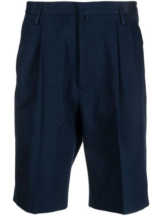 Corneliani bermuda &agrave; design l&eacute;ger - Bleu