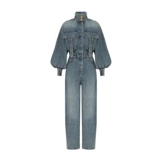 Zimmermann Denim Jumpsuit mit stilvollen Details - - Jumpsuits & Playsuits - Damen - Blau - XS