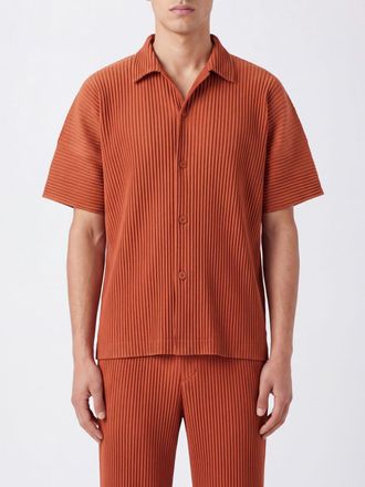 Homme Pliss&eacute; Issey Miyake Chemise de bowling Homme Pliss&eacute; Issey Miyake &agrave; manches courtes en tissu pliss&eacute;