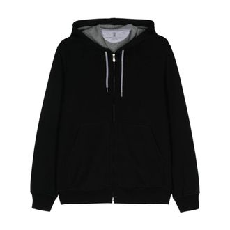 Brunello Cucinelli Schwarze Pullover f&uuml;r M&auml;nner - - Sweatshirts & Hoodies - Herren - Schwarzk - 2XL