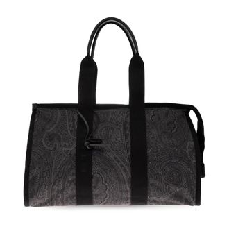 Etro Bedruckte Reisetasche - - Bags - Herren - Grau - ONE SIZE