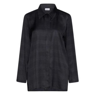 Marella Mllballata Twill-Hemd mit Print - - Blouses & Shirts - Damen - Blau - S