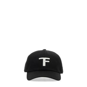 Tom Ford unisex, Accessoires, Noir, Taille: M Brushed Cotton Cap