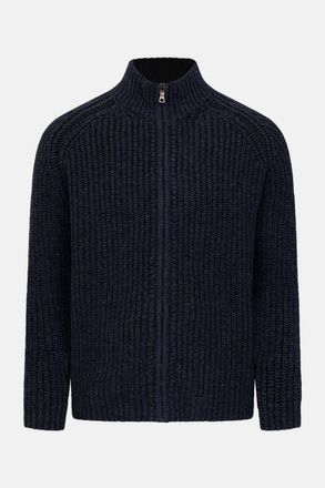 Fisherman out of Ireland Herren Strickjacke Pullover Blau
