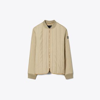 Tory Burch Damen Gesteppte Nylonjacke