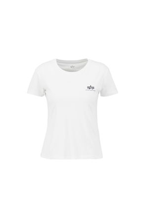 Alpha Industries Alpha Industries Damen Basic T Small Logo, White, XS