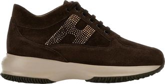 Hogan Low-Top Sneaker - Flat Shoes Coconut Choco Late Brown - Gr. 35,5 (EU) - in Braun - für Damen