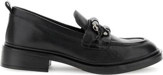 Caf&egrave;noir Mocassins en Cuir avec Accessoire &Agrave; Bride, pour Femme, Couleur Noir, Taille 36