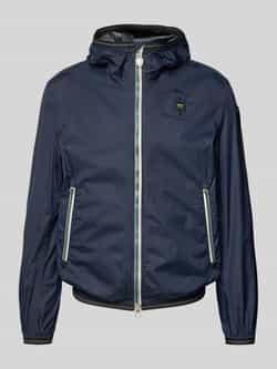 Blauer Jacke mit Label-Patches Modell Dodge