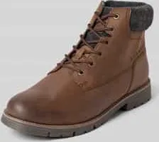Bugatti Boots aus Leder-Textil-Mix mit Rei&szlig;verschluss Modell Jobar